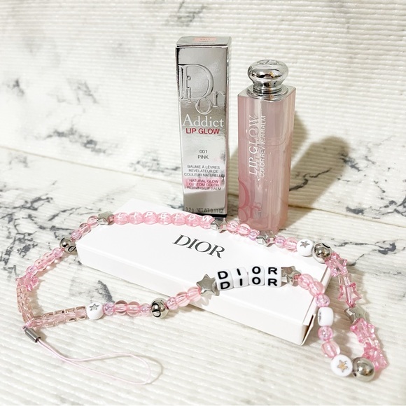Dior | Makeup | Dior Beauty Lip Glow 0 Pink Dior Lip Glow Phone Chain ...